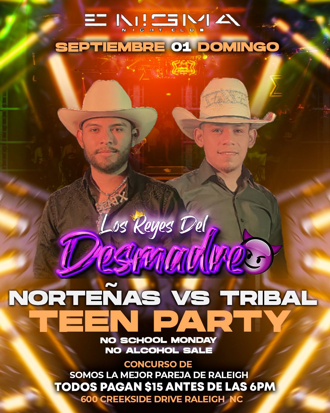 TEEN PARTY NORTEÑAS VS TRIBAL - My Ticket VIP